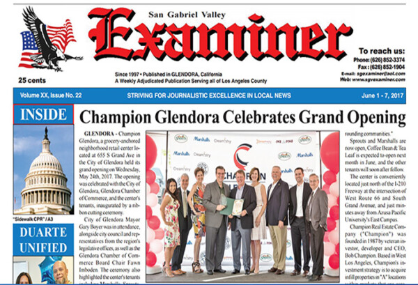 San Gabriel Valley Examiner: Champion Glendora Celebrates Grand Opening ...
